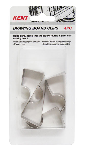 Kent Drawing Board Clips - Jasco Pty Ltd | Art & Craft Materials ...